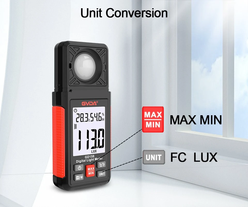 China Customized 20000 Lux Professional Digital Light Meter Pembekal ...